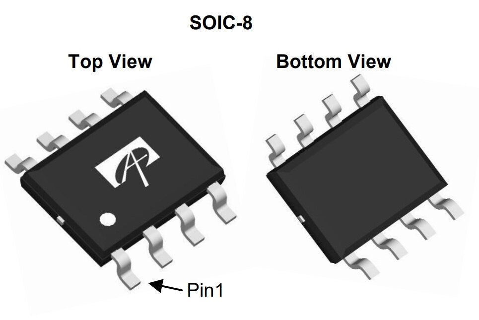 Микросхема AO4828 Dual NP-Channel MOSFET 6V 4.5A SO-8