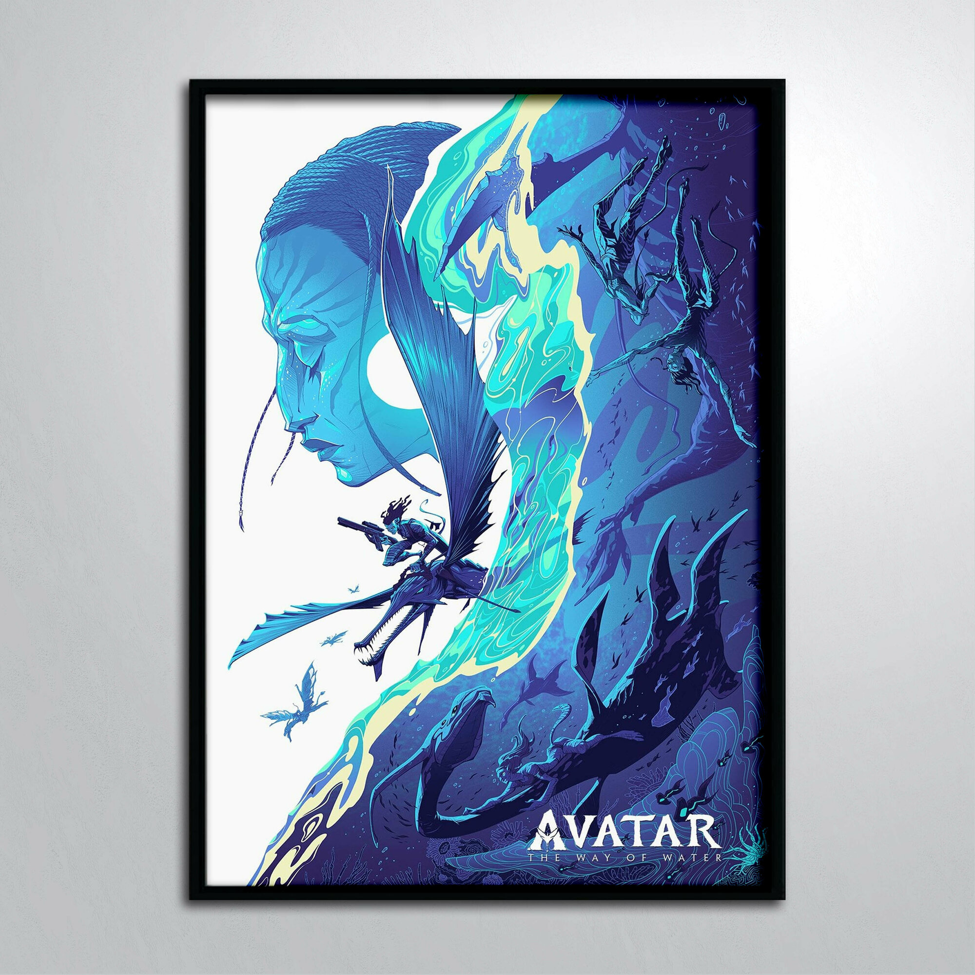 Постер без рамы/Джеймс Кэмерон Аватар Путь воды Арт Волна Avatar The Way of Water
