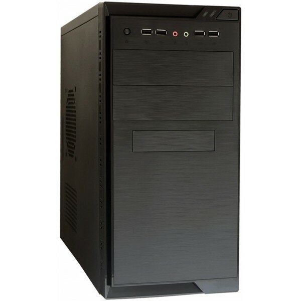Компьютерный корпус Minitower ExeGate MA-372UX Black, mATX UN450, 120мм 2*USB+2*USB3.0, Audio