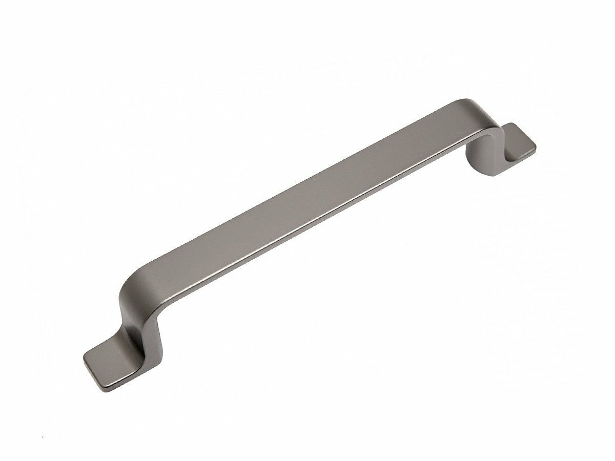 Ручка скоба мебельная IRON RS299MDN.4, MDN Матовый темный никель, 165*15*29 мм