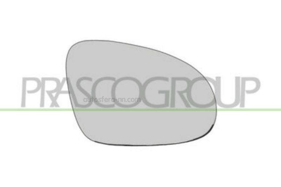 PRASCO VG0367504 стекло зеркала лев. с подогр. асферич!\ VW Golf V 03-08