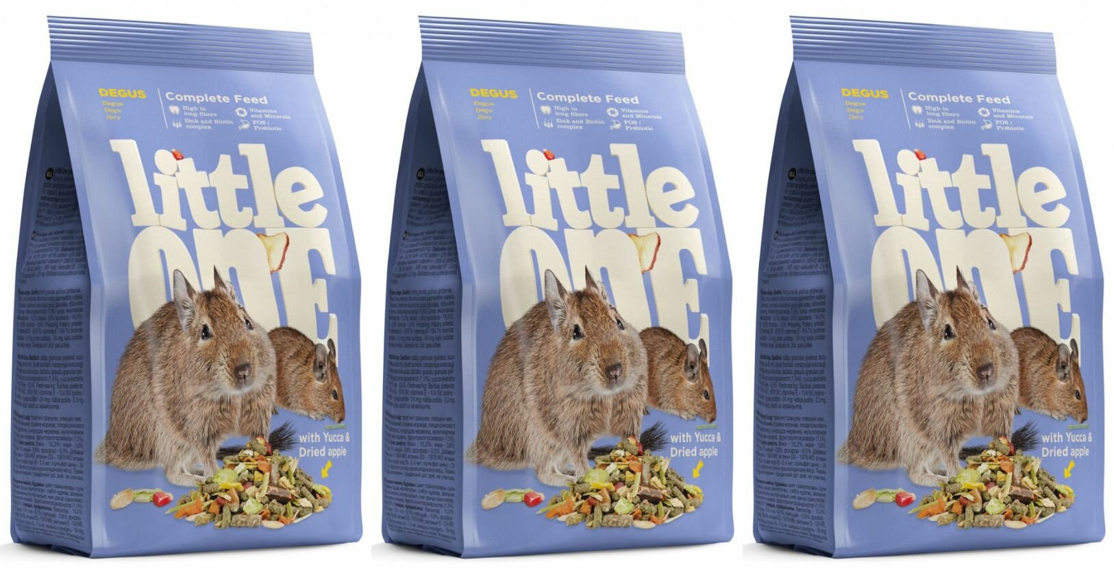 Little One Корм для дегу, 400 г, 3 уп