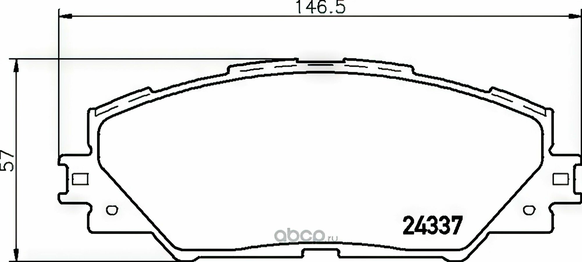Тормозные колодки дисковые Strong Ceramic перед