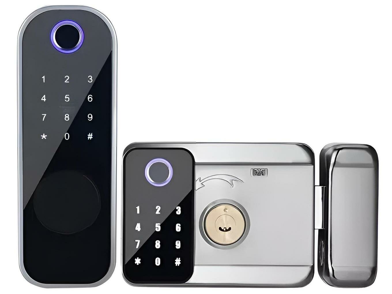 Биометрический Wi-Fi замок - биометрический считыватель на дверь HD com Tuya-Wi-Fi SL-812 3 (Q38843UM) - подключение к Wi-Fi сети, Tuya