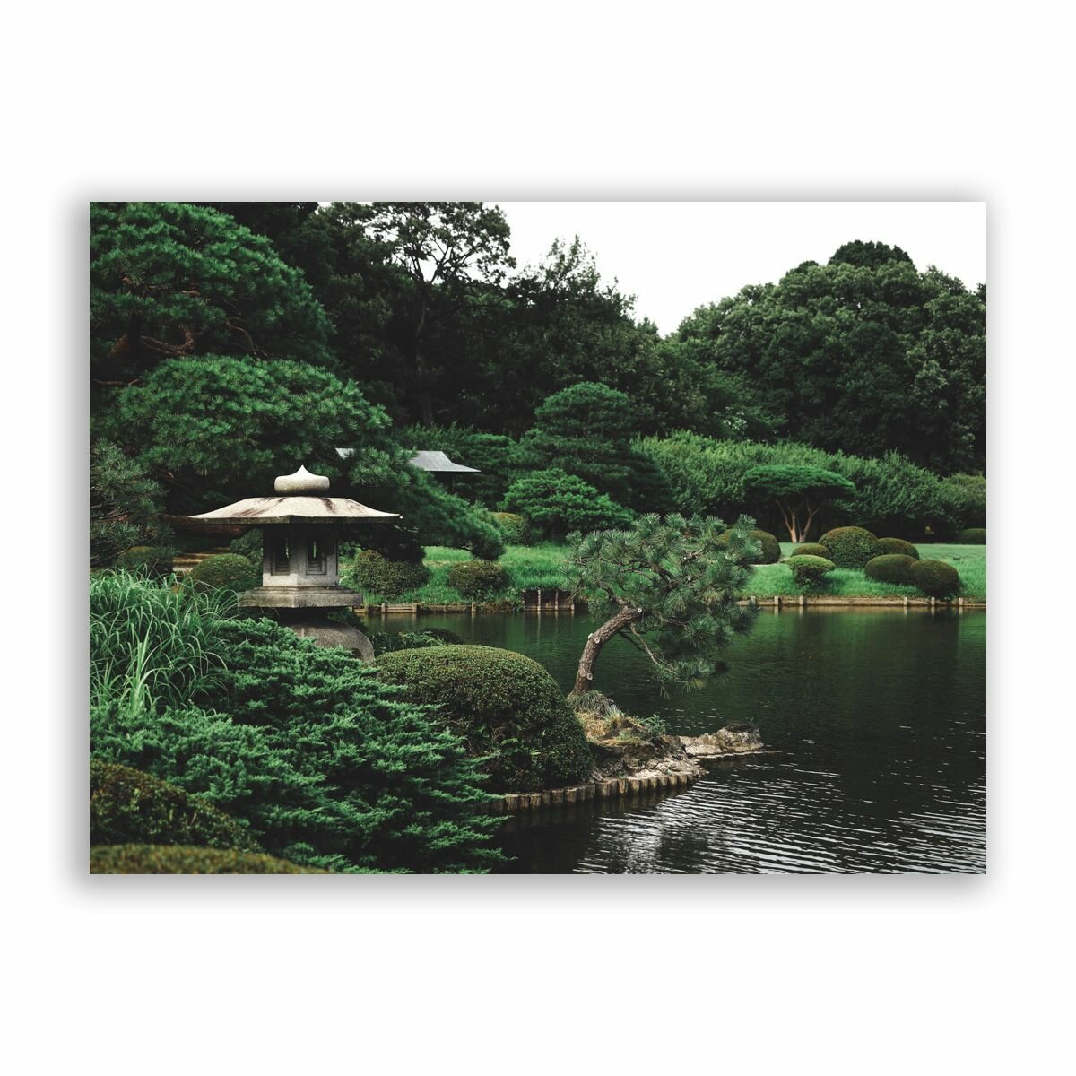 Постер, плакат на бумаге / Природа Японии - Японский сад / Размер 30 x 40 см
