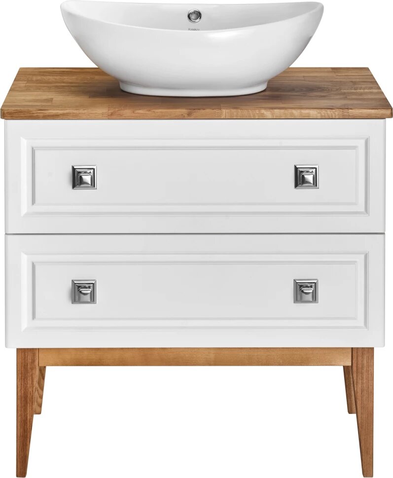 Тумба слоновая кость 79 см ASB-Woodline Каталина 12097