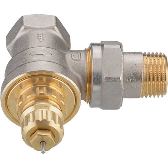 Клапан терморегулятора Danfoss Danfos RTR-G для однотр Ду 15 Ру16 угловой ВР клипс RTR (RA)s 013G7023