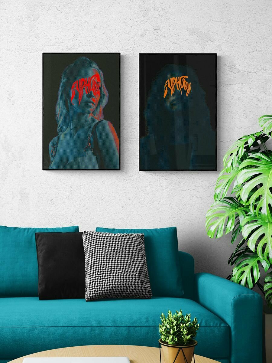 Набор из двух постеров Эйфория. Ру и Кесси