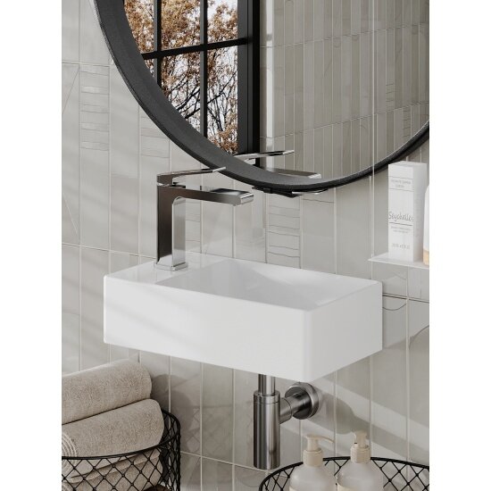 Раковина правая санфарфор Orange B05-375RW, белый глянец