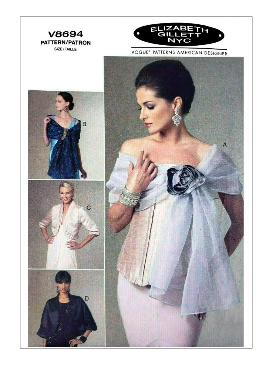 Выкройка VOGUE №8694 Жакет, шарф