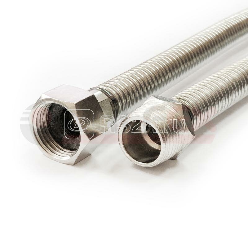 Подводка гибкая для газа 1/2дюйм гайка-штуцер 0.5м (10/1) VALFEX 00000024096