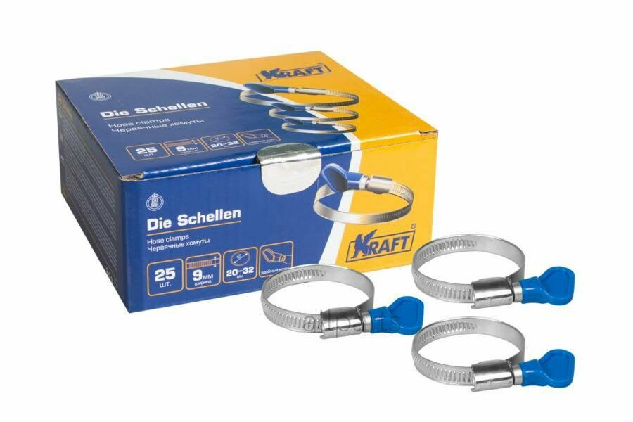 KRAFT KT880504 Хомут с ключом 20-32 мм OBER KRAFT KT880504