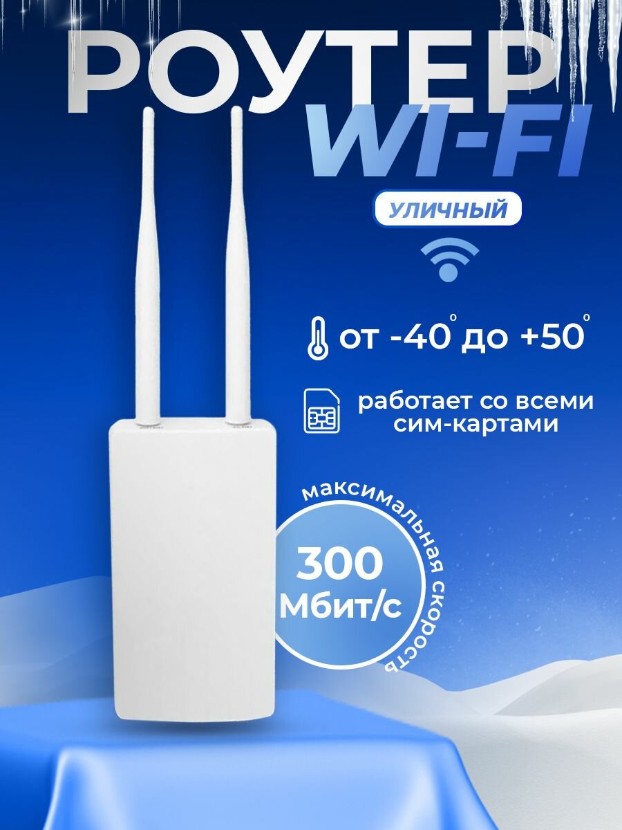 Уличный влагозащитный роутер WiFi 4G