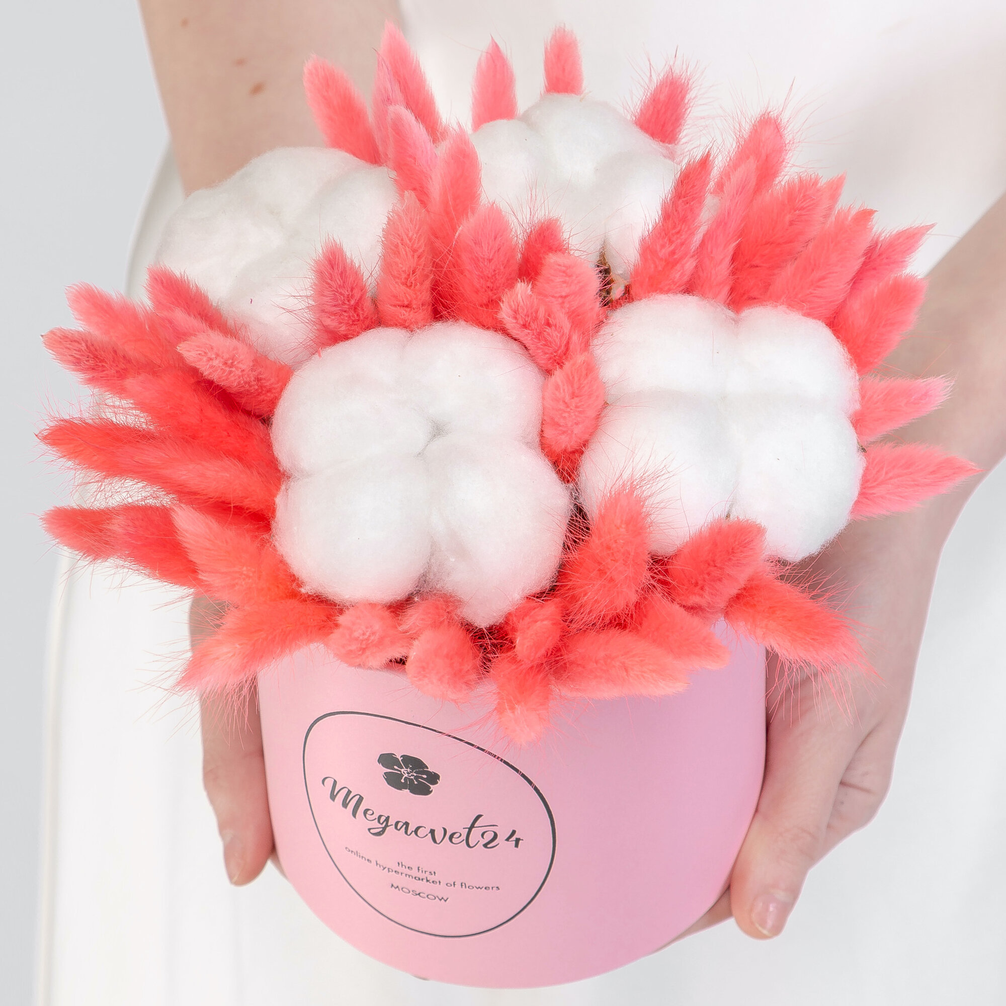 Букет "Летнее Настроение" в коробке сухоцвет