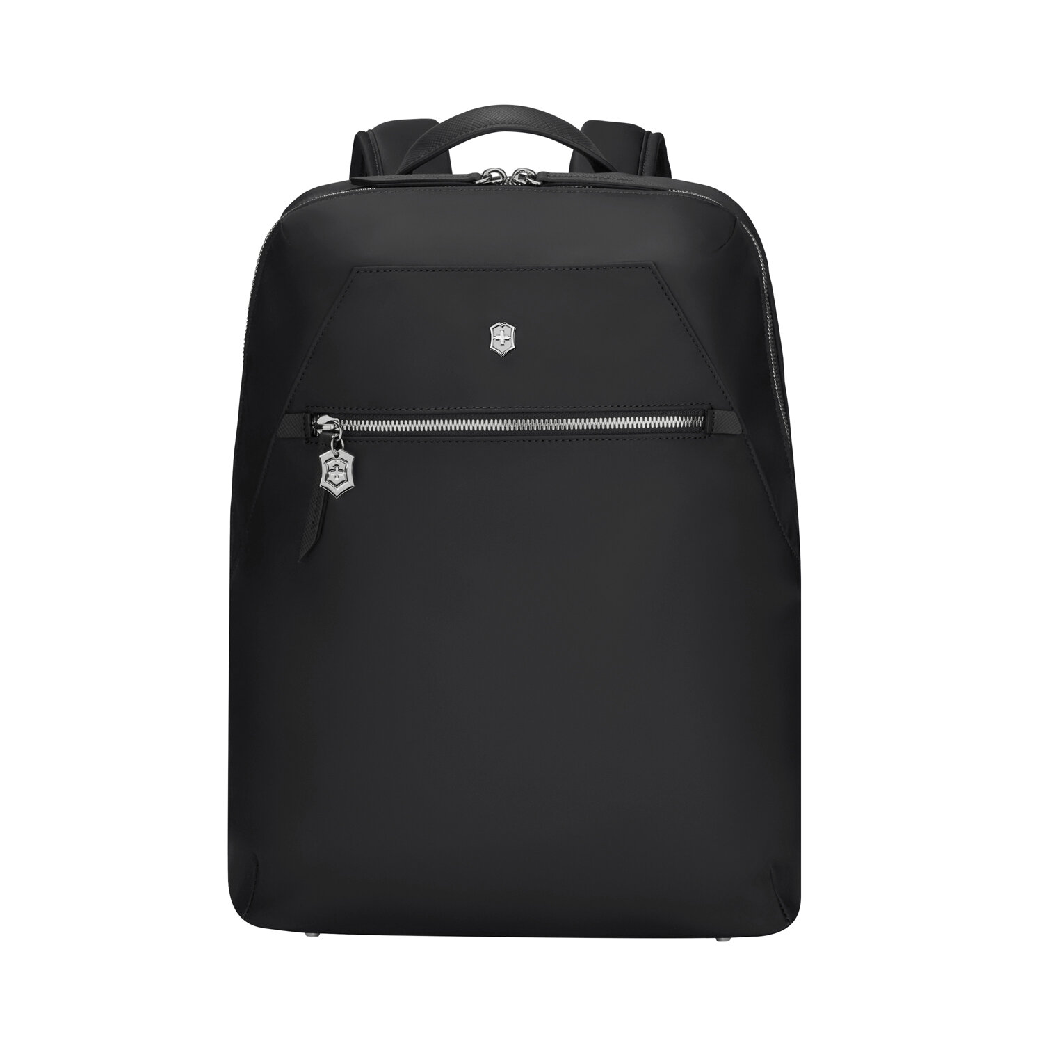 Рюкзак VICTORINOX Victoria Signature Compact Backpack, черный, нейлон/кожа, 30x16x38 см, шт