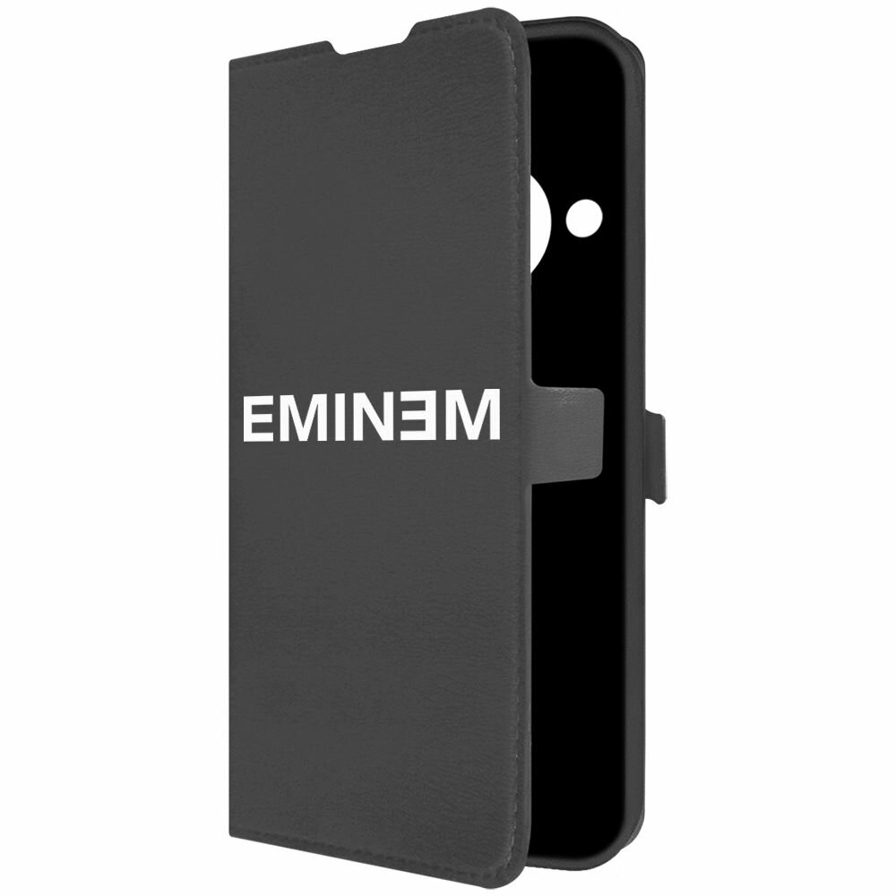 Чехол-книжка Krutoff Eco Book для Honor Magic 5 Lite Eminem (Эминем) (черный)