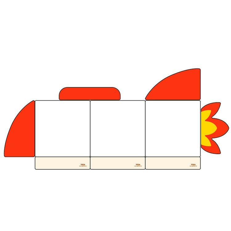 Доска для рисования VIGA "Ракета", магнитная, в коробке