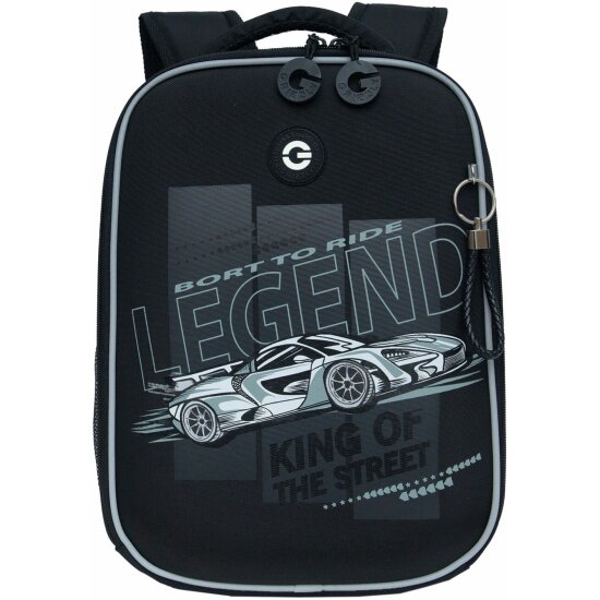 Ранец Grizzly анатомическая спинка, облегченный, LEGEND, 37х26х16, RAw-497-6/1