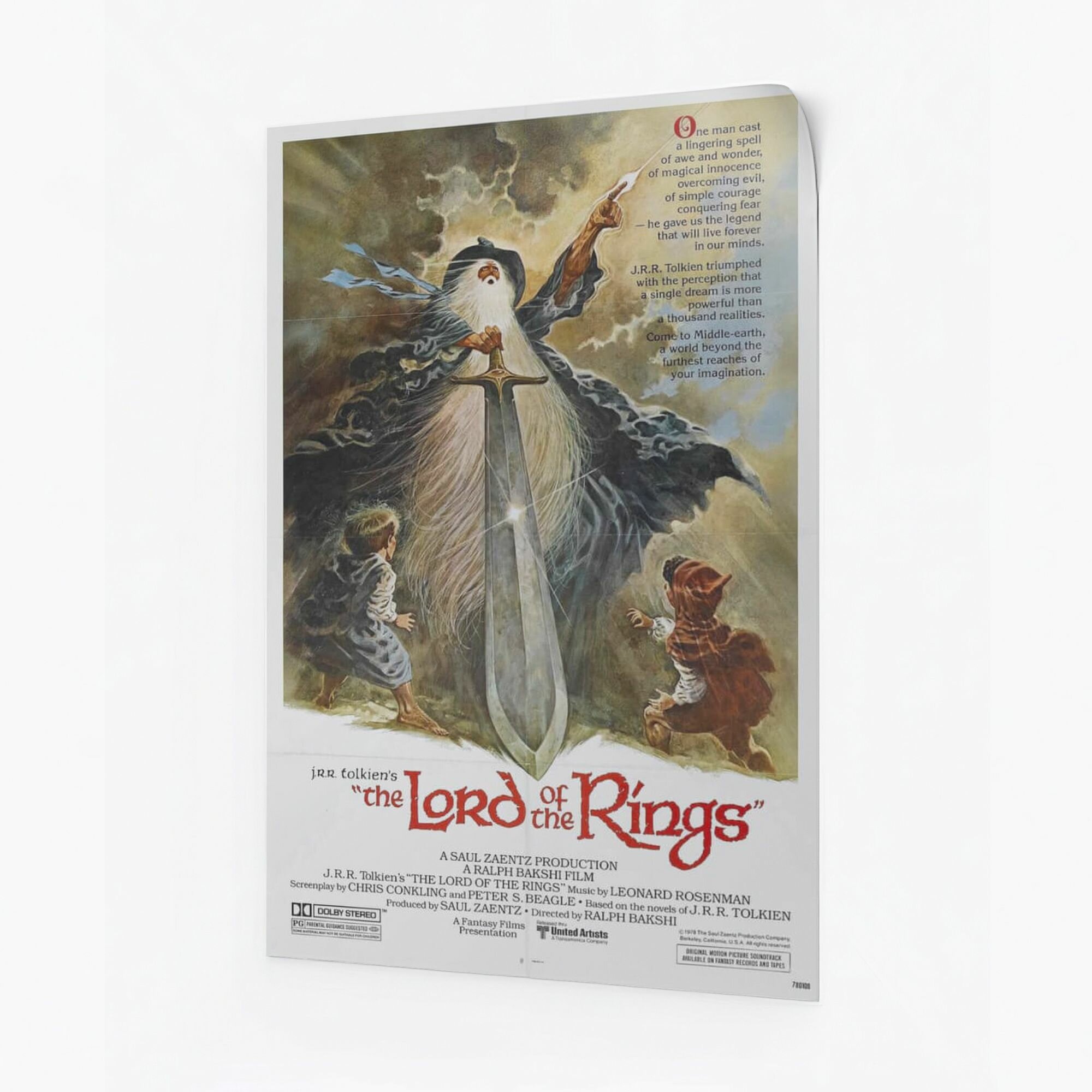 Постер (плакат) Poster4me для интерьера на фотобумаге Властелин колец 50x70 см.