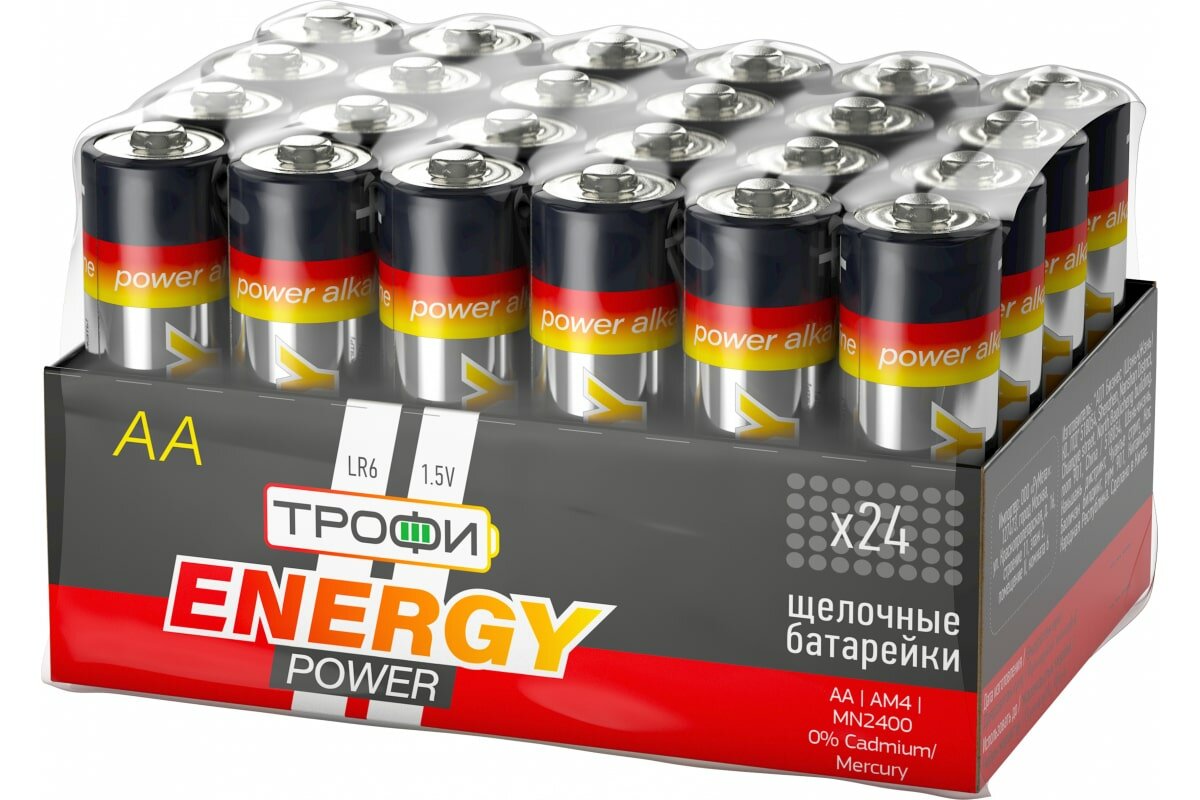 Трофи Батарейки LR6-24 bulk Б0035376