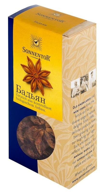 Бадьян (звездчатый анис) органический SONNENTOR 25 г