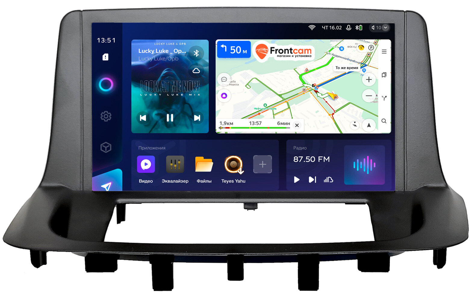 Штатная магнитола Renault Fluence, Megane 3 2008-2016 Teyes CC3 2K 6/128 9.5" RM-9-1384 Android 10 (4G-SIM, DSP, QLed)