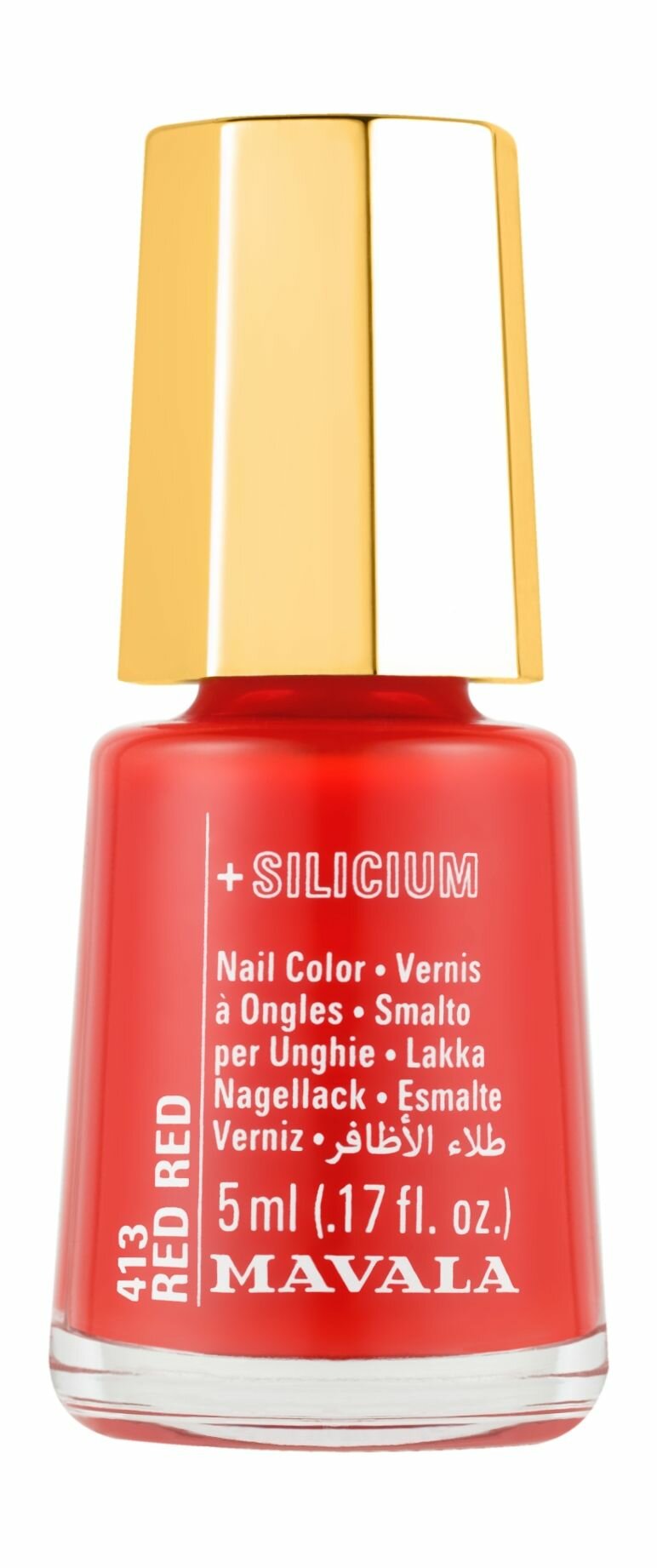 MAVALA Лак для ногтей с кремнием, 5 мл, 413 Red Red