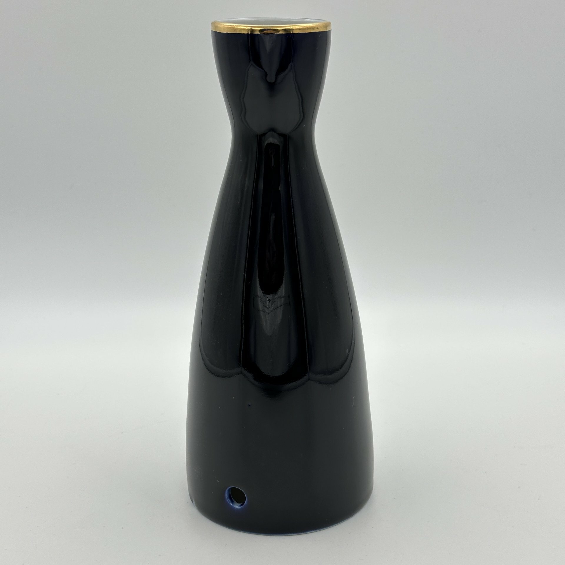 Ваза (основание под лампу) кобальтового цвета, с отверстием для электрификации