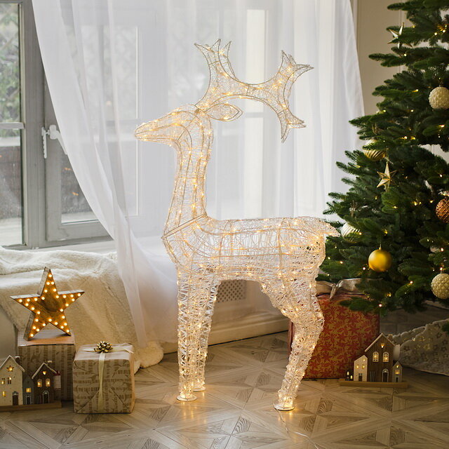 Светодиодный олень Арни 150 см, 220 теплых белых LED ламп, IP44, Winter Deco, 3060113
