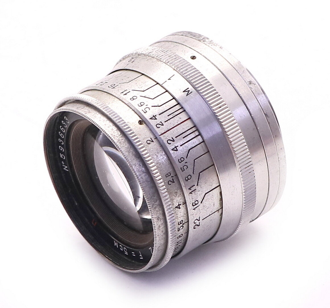 Советский светосильный объектив Юпитер-8 П 2/50