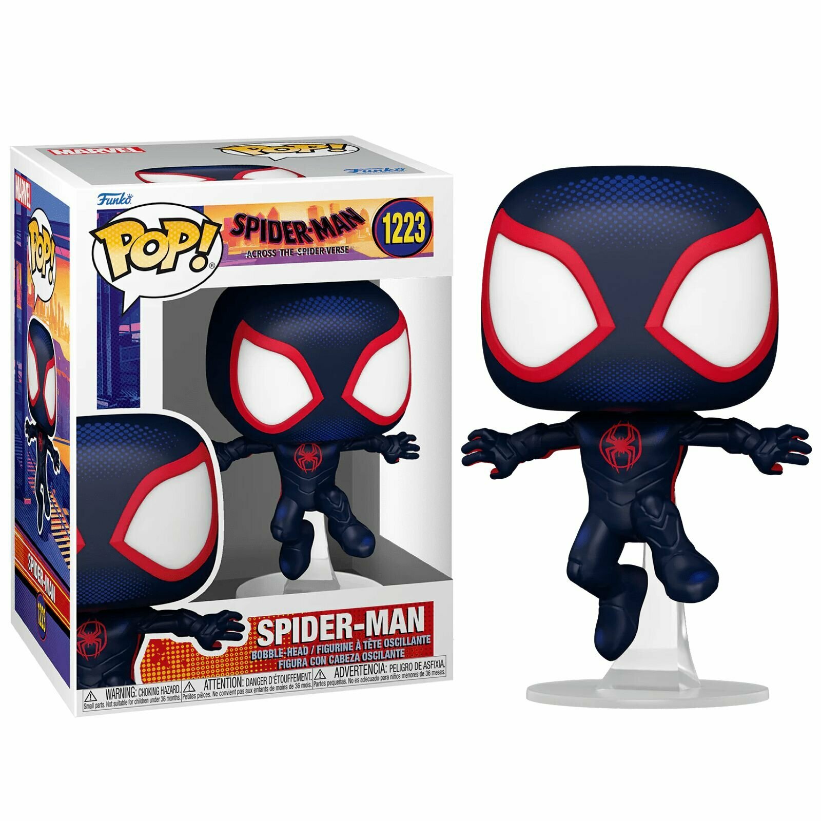 Фигурка Funko POP Spider-man Miles Morales из мультфильма Spider-Man: Across the Spider-Verse Marvel / Майлз Моралес из Человек-Паук: Паутина вселенных, Марвел, Фанко ПОП
