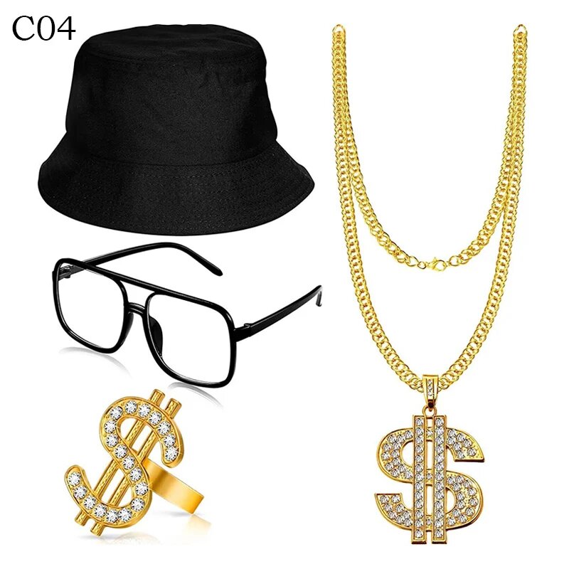 Аксессуары для костюма хип-хоп 80-90 D