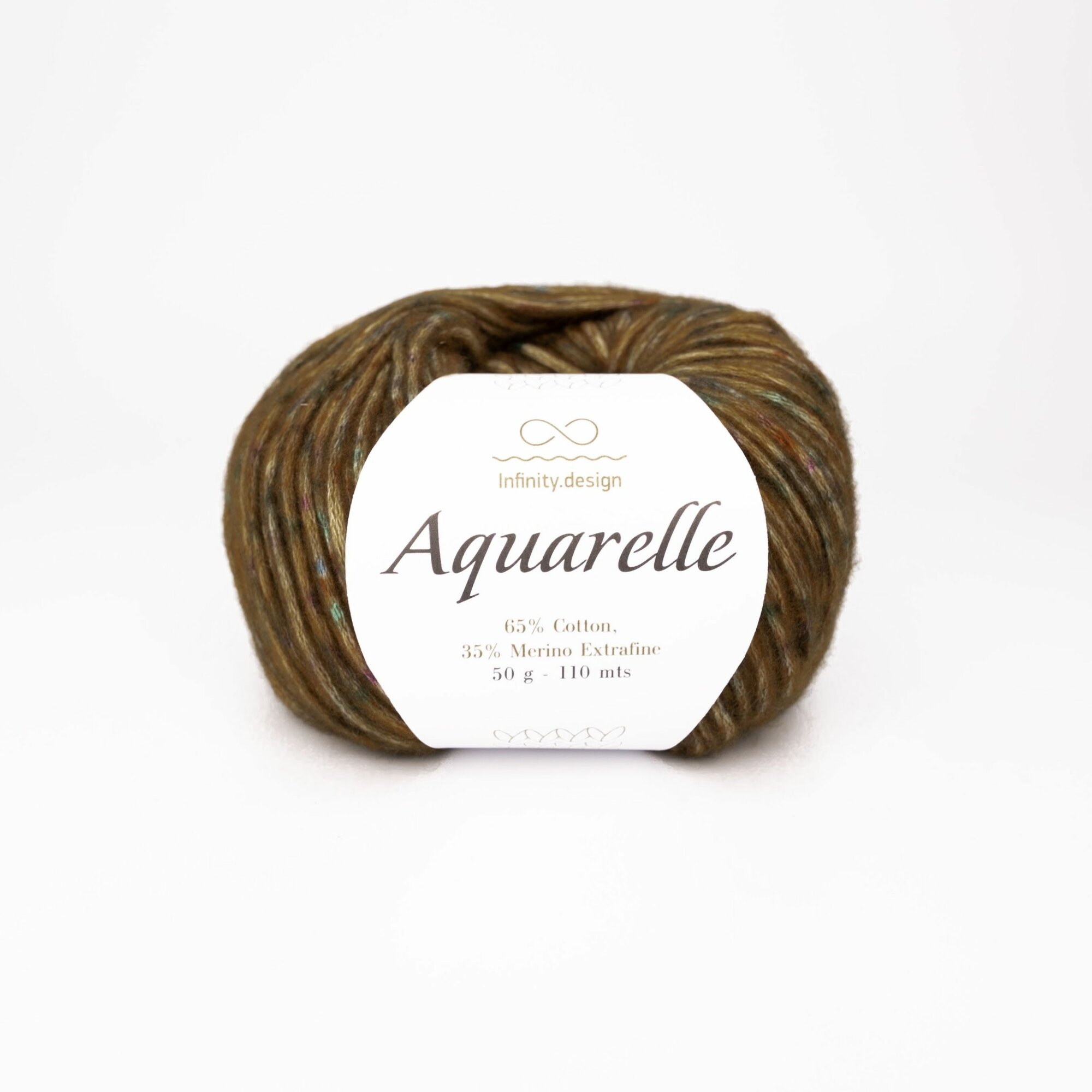 Пряжа INFINITY Aquarelle Print 2530 (1 моток), 65% хлопок, 35% мериносовая шерсть, 50г, 110м