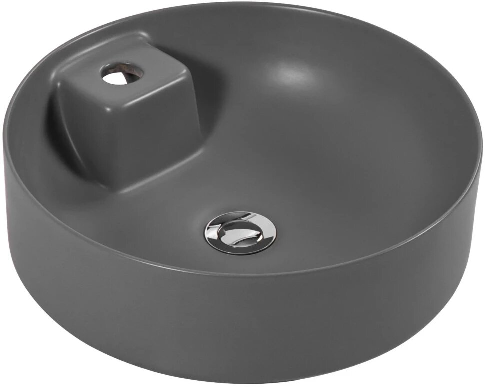Раковина-чаша Aquatek Европа AQ5212-MG 40,5x40,5 см, накладная, серый матовый