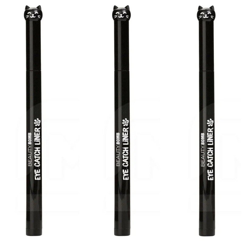 Подводка-фломастер для глаз Beauty Bomb тон 01 1.2мл, 3 шт