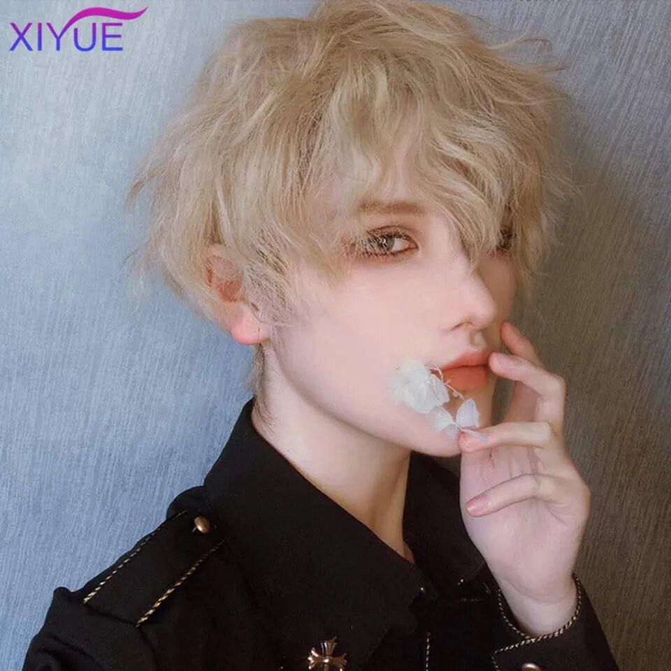 XIYUE Ashion короткий светлый желтый парик AK06-6