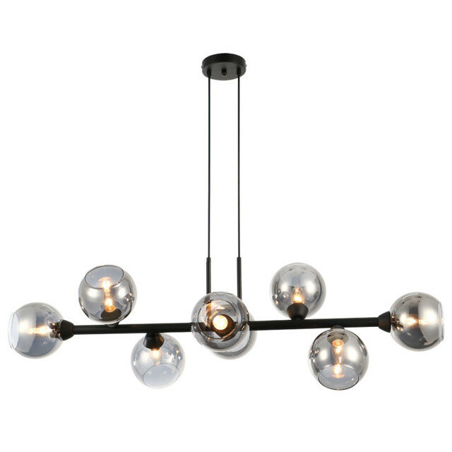 Люстра подвесная SCHAFFNER Florido 8x60Вт Е27 стекло венге