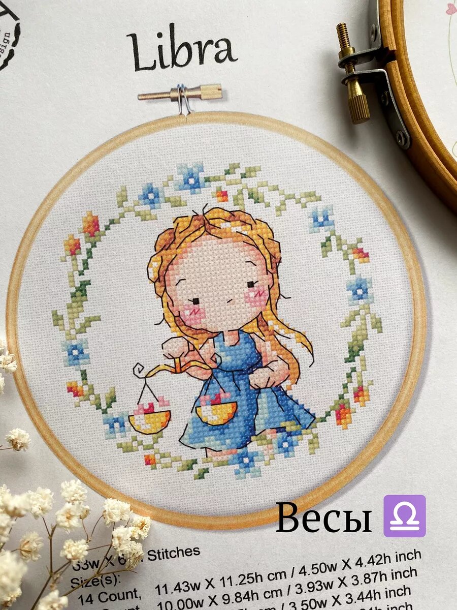 Схема для вышивания Стрелец Козерог Рыбы Водолей Овен Рак