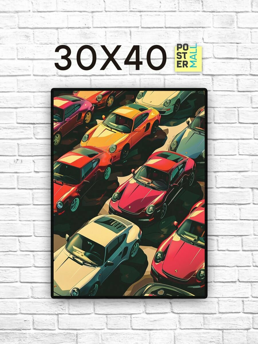 Постер 30х40 см. Авто - Porsche 911
