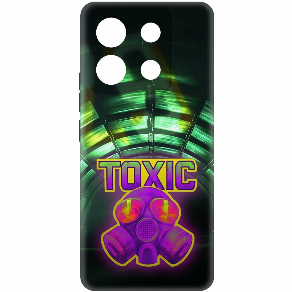 Чехол-накладка Krutoff Soft Case Cтандофф 2 (Standoff 2) - Стикер Toxic для Xiaomi Redmi Note 13 Pro 5G черный