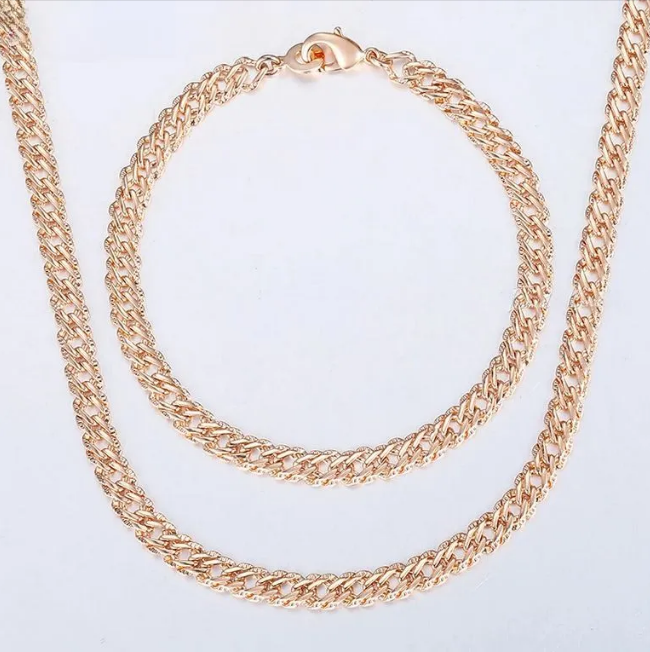 Комплект бижутерии: браслет, цепь