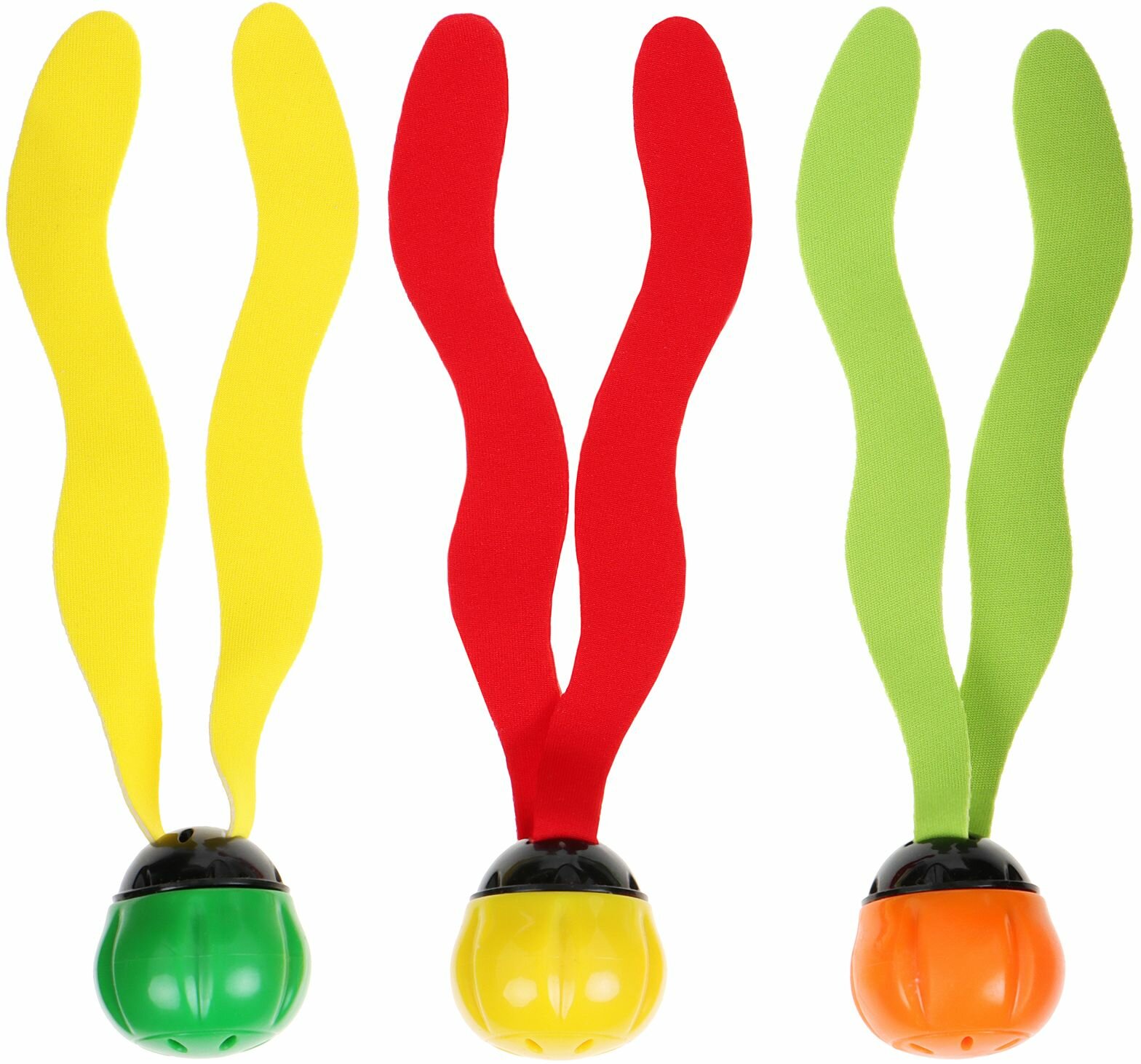 Набор для ныряния детский "Водоросли", тренажер для подводного плавания, пространственной ориентации и купания в бассейне и ванной, 3 шт, цвет микс