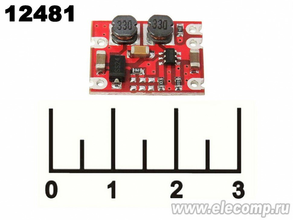 Преобразователь DC/DC вход 3-15V/выход 12V 0.6А S09 (повышающий/понижающий)