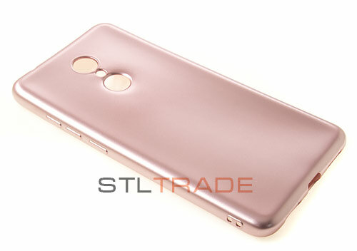 Mi5 Xiaomi Силиконовый чехол TPU Case Металлик розовый