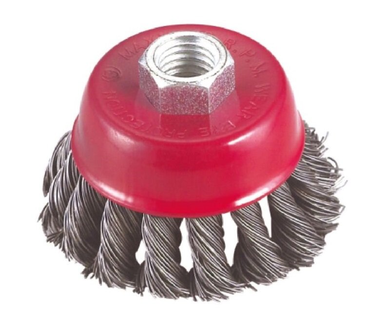 Щетка чашечная 125мм M14 для УШМ (жёсткая) STRONG, СТМ-50200125