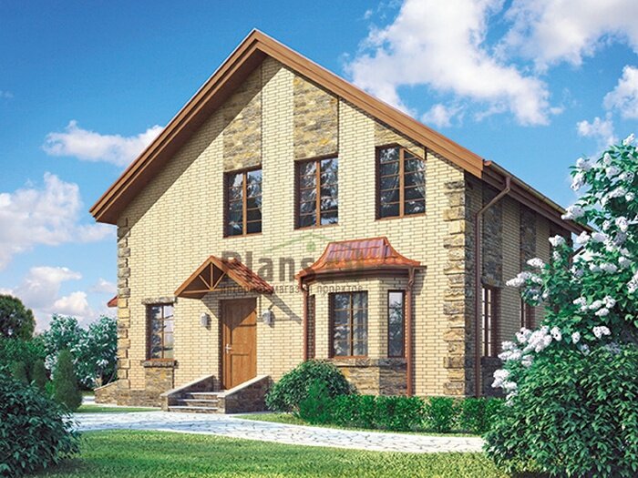 Проект дома Plans-61-70 (120 кв. м, газобетон)