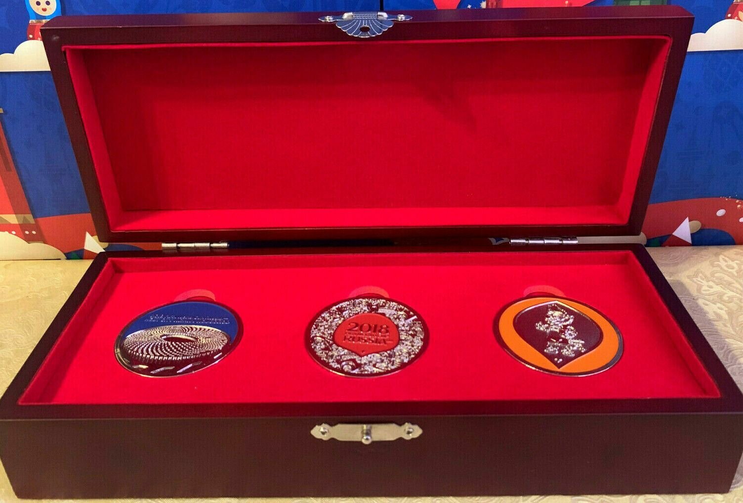 Премиальный набор 3 медали Чемпионата мира 2018.