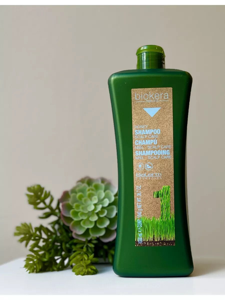 Медовый шампунь для чувствительной кожи головы Biokera 1л