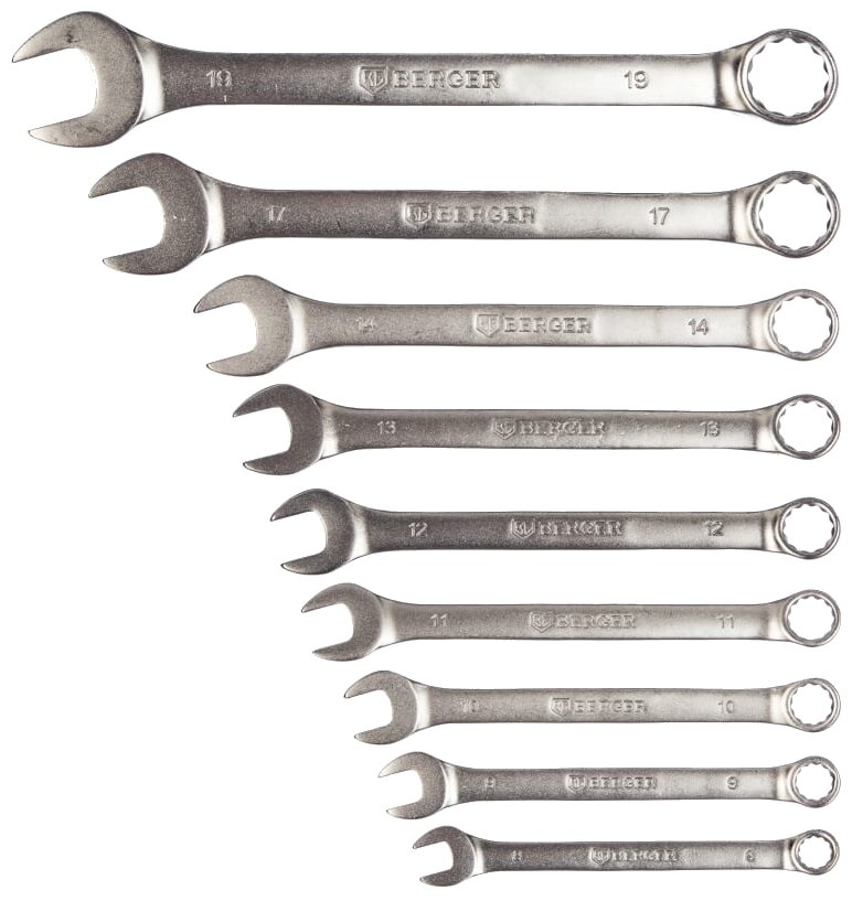 Набор гаечных ключей BERGER BG1144, 9 предм.
