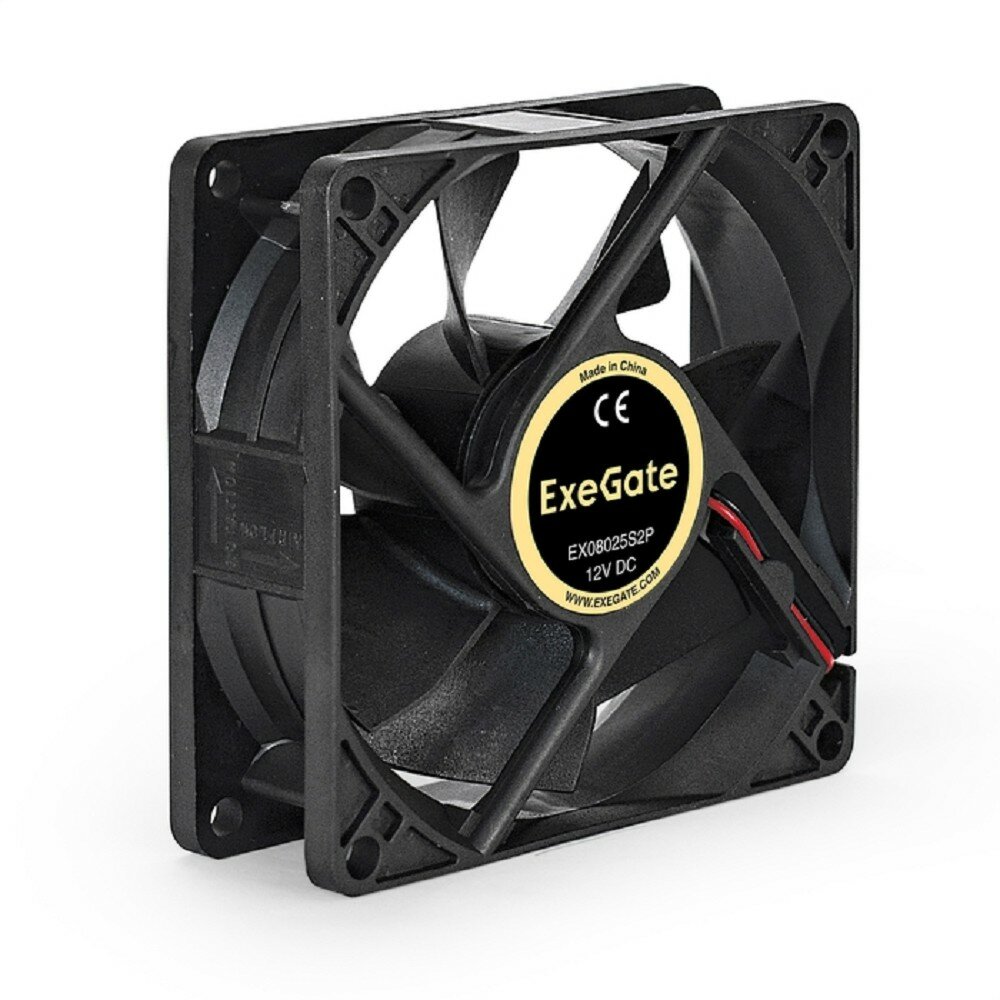 Корпусный вентилятор ExeGate EX294047RUS 2200RPM 80x80x25 мм, 1 шт.